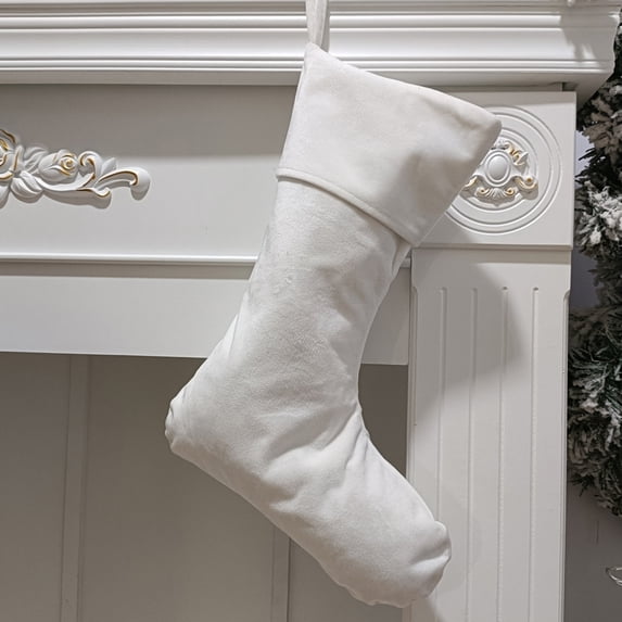 AuroraX Solid Color Vintage Christmas Stockings Large Stockings 15 ...