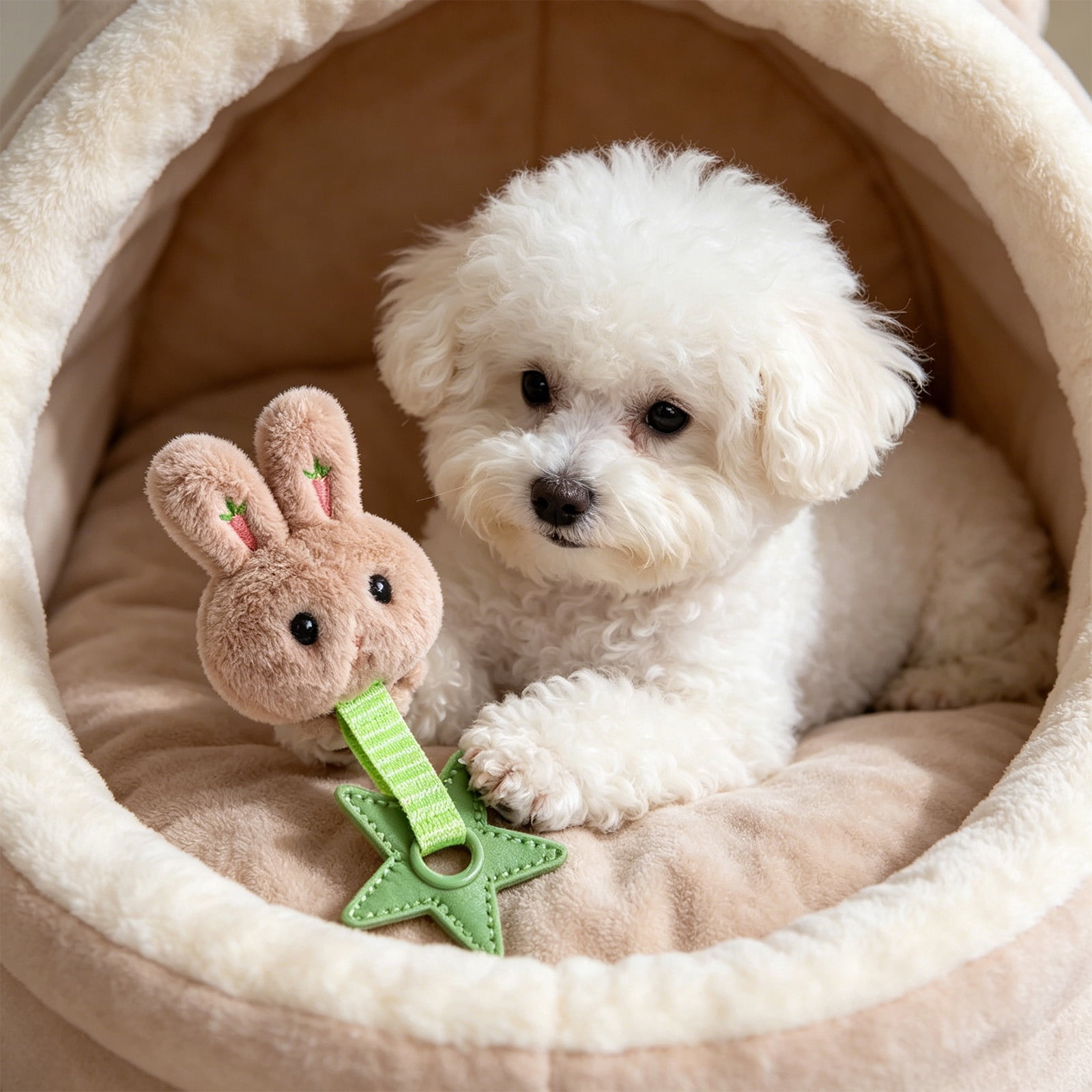 AuroraX Squeaky Plush Dog Toy Durable Chew Toy for Puppies Teething ...
