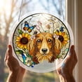 AuroraX Stained Glass Suncatcher Acrylic Puzzle Window Hanging 83 ...