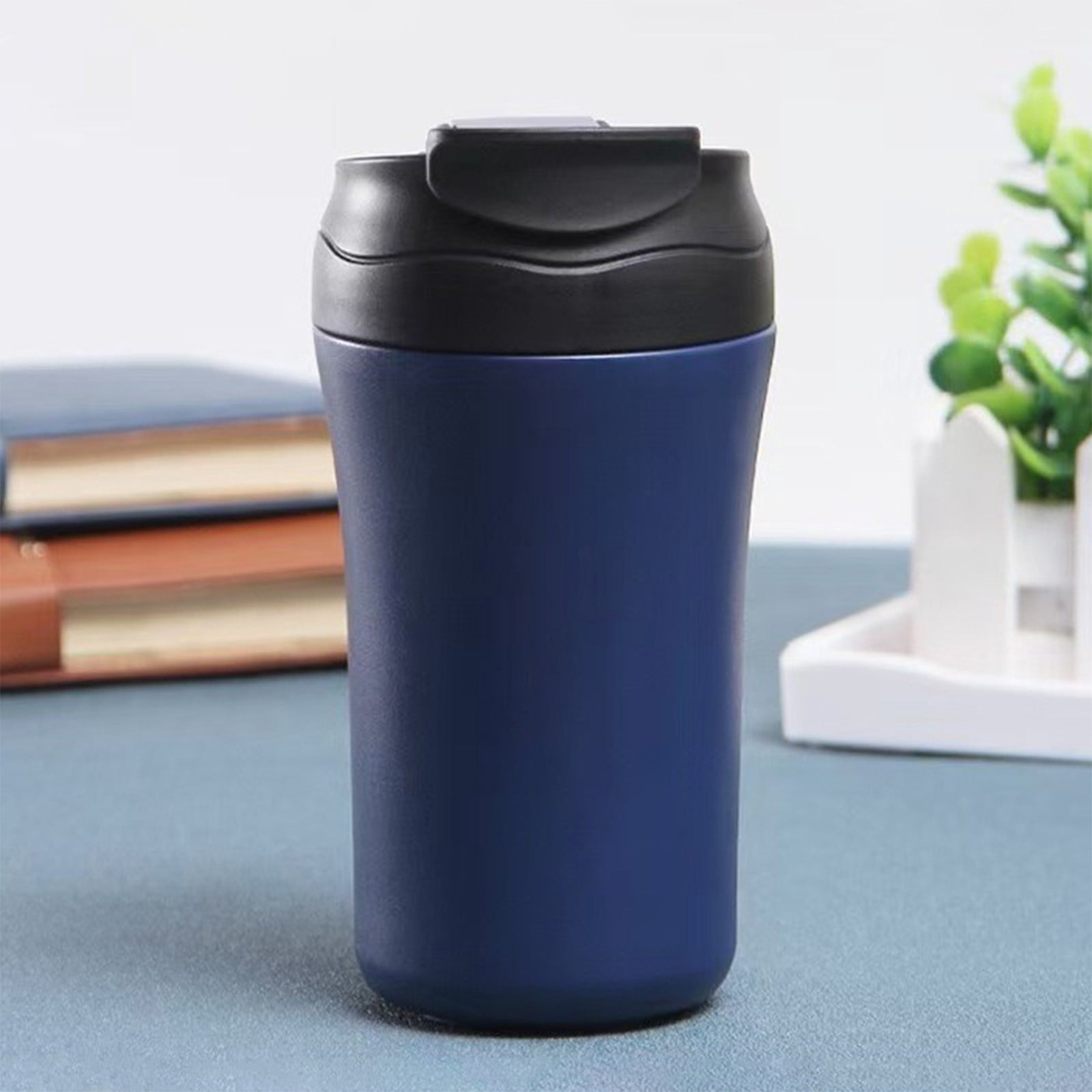 AuroraX Stainless Steel Cups Coffee Straw Hole Insulated Hot/Cold ...