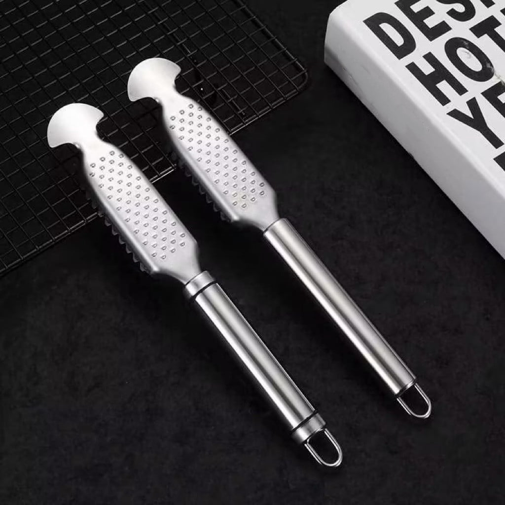 AuroraX Stainless Steel Fish Scaler Fish Scale Remover Tool Fast Easy ...