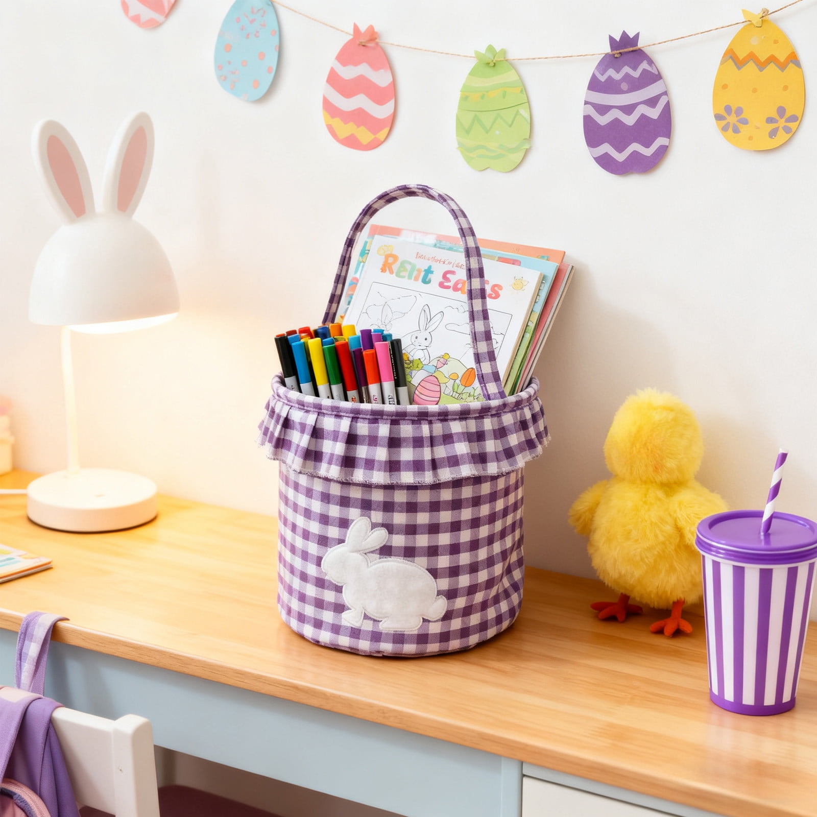 AuroraX Storage Basket Easter Basket Easter Egg Hunting,Funny ...