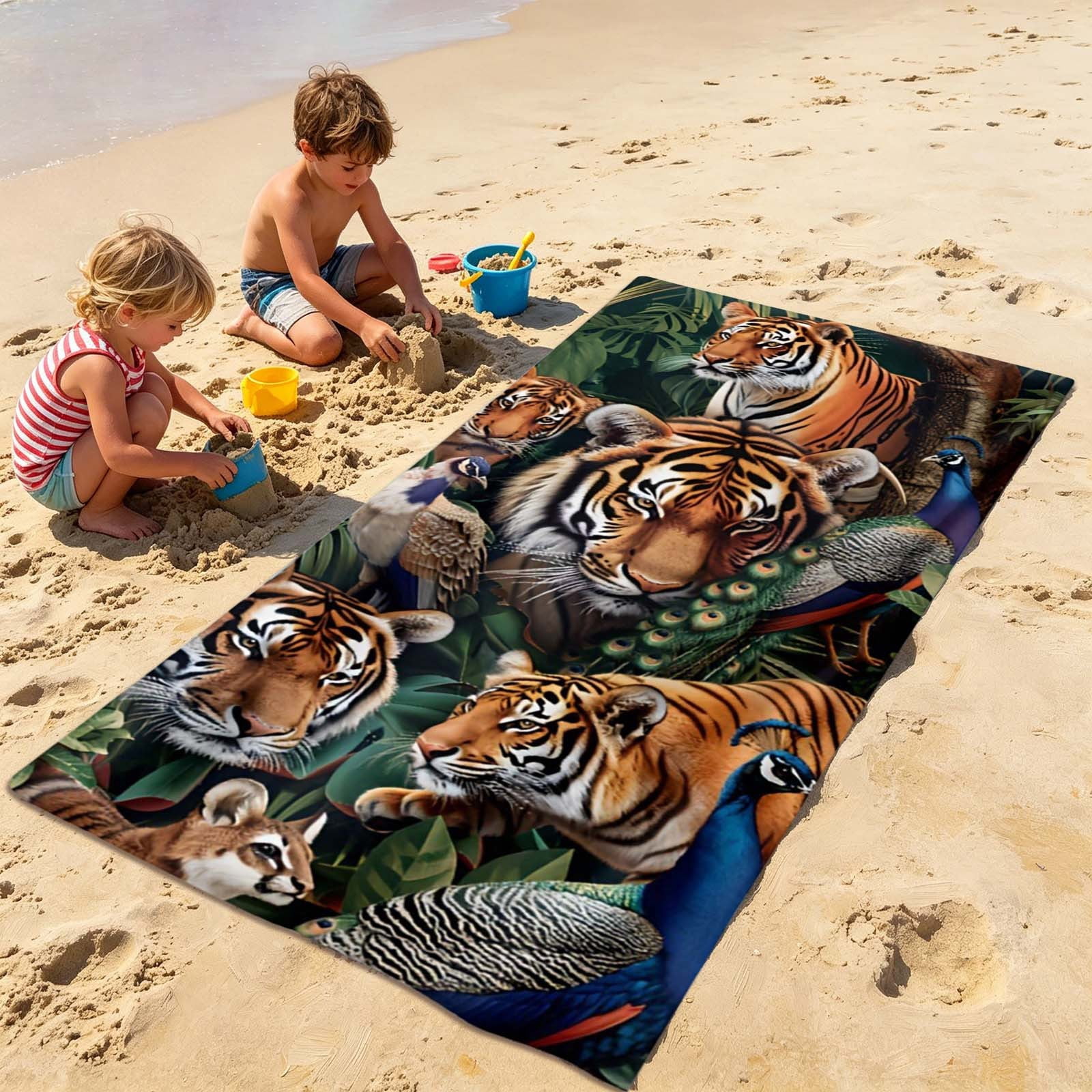 AuroraX Super Absorbent Beach Towel Quick Dry Swim Towel Large ...