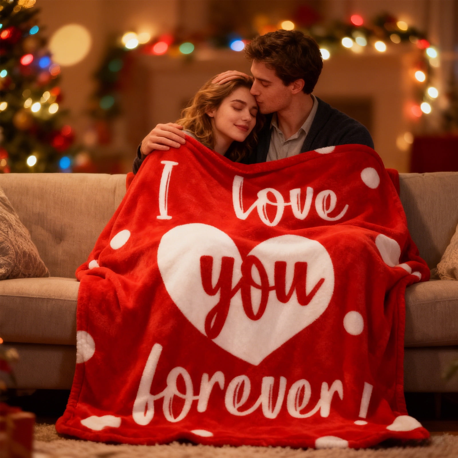AuroraX Valentines Day Blanket 40"x51" Pink Flannel Heart Throw Blanket ...