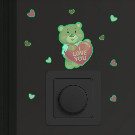 AuroraX Valentines Toilet Sticker Glow in The Dark Decal for Bathroom ...