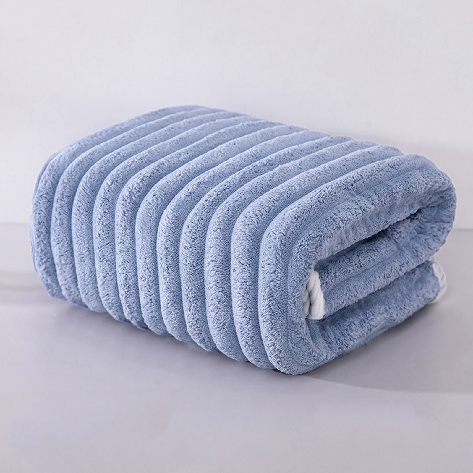 AuroraX Velvet Bath Towels Soft Pill Resistant Dark Blue Face Towels ...