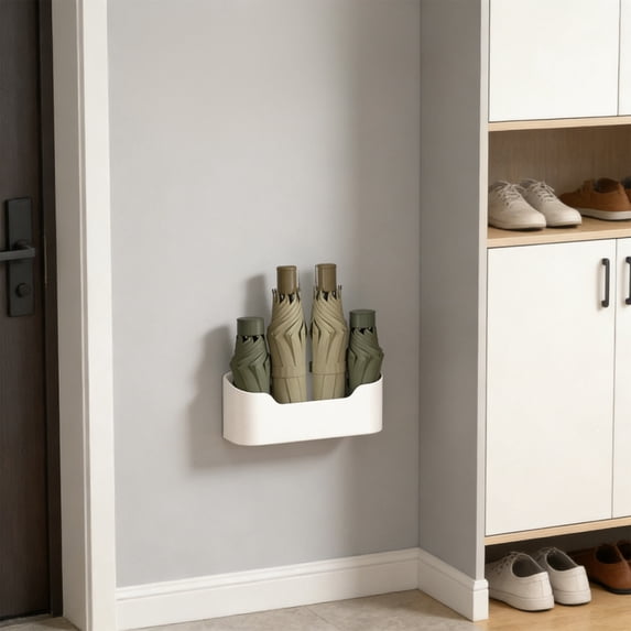 AuroraX Wall Mounted Slipper Rack Shoe Drying Wall Rack Space Saving ...