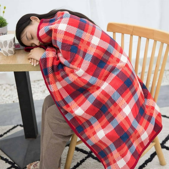 AuroraX Wearable Throw Blanket Washable Winter Shawl,Soft Flannel ...