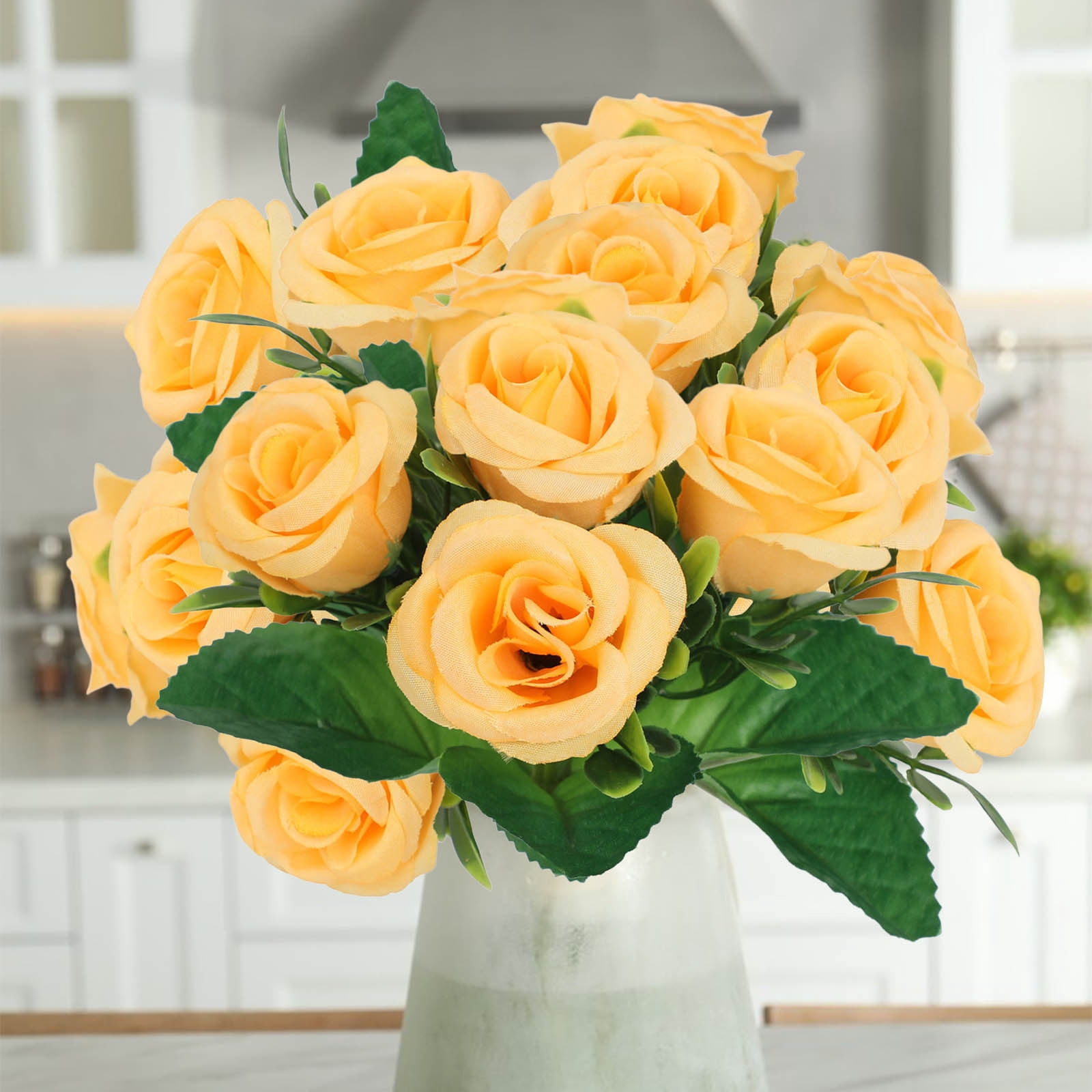 AuroraX Wedding Flowers for Vase Faux with Stems for Div UV Resistant ...
