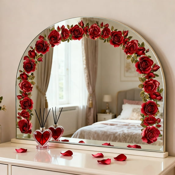 AuroraX Window Decoration Wall Valentines Sticker,Red Personalized ...