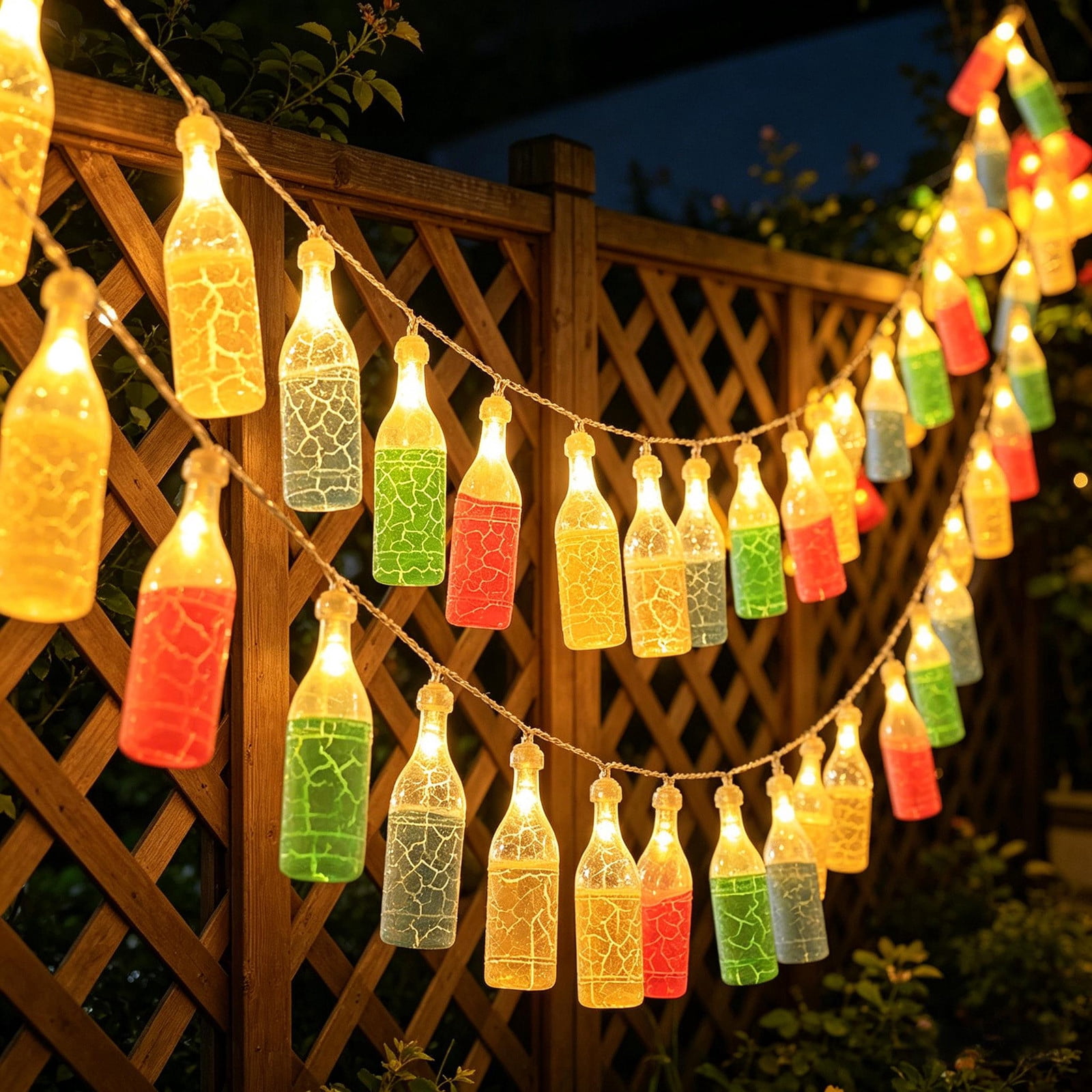 AuroraX Wine Bottle String Lights Patio Wine Bottle Decor Waterproof ...