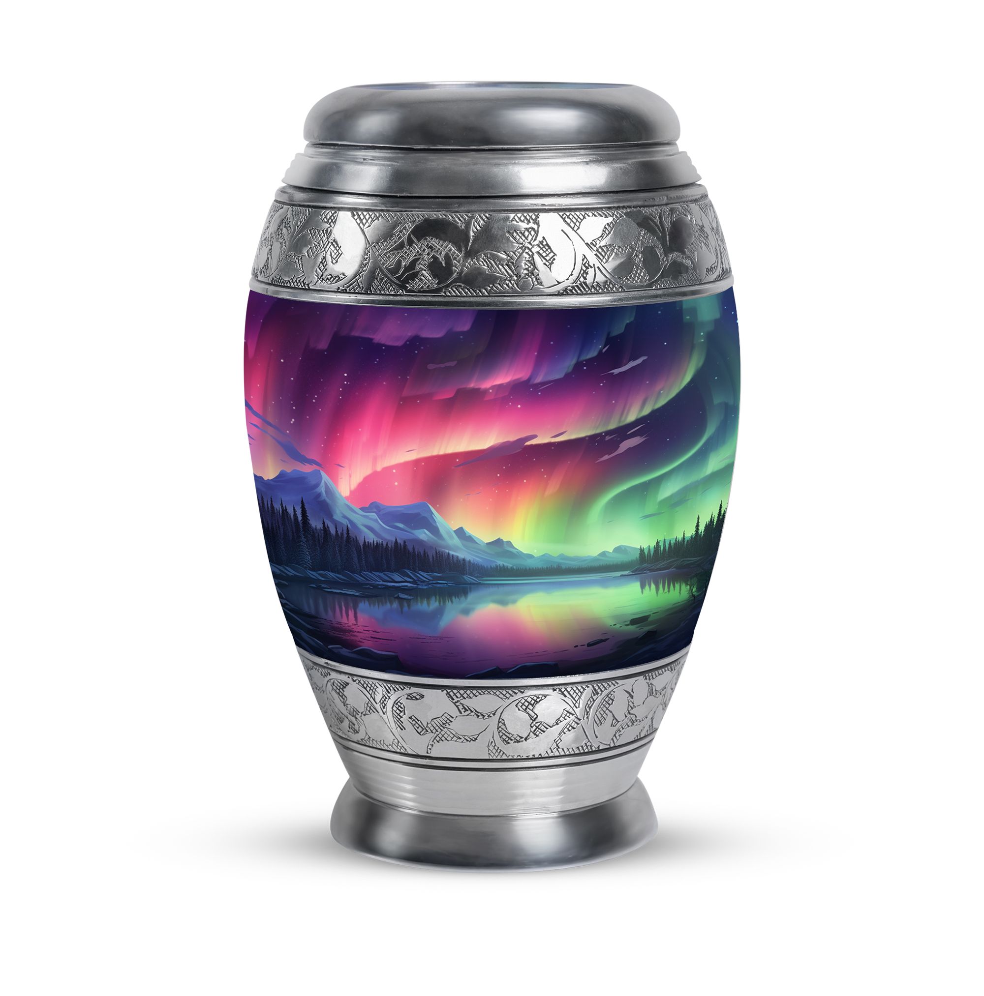 Auroral Splendor Over Peaceful Mountain Waters - Cremation Companion ...
