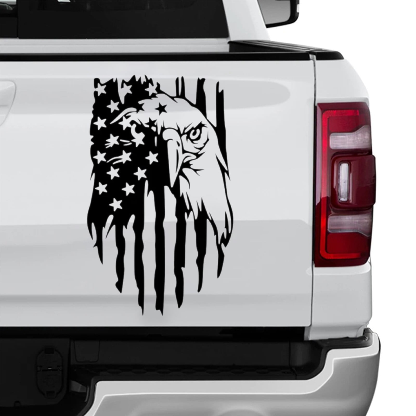 Aurorax Patriotic Truck Rear Flag Sticker,American Flag Truck Body ...