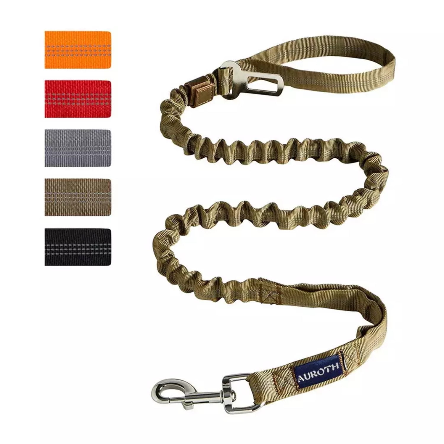 Auroth Dog Leash - Heavy Duty Bungee Tactical Training Leash 6Ft ...