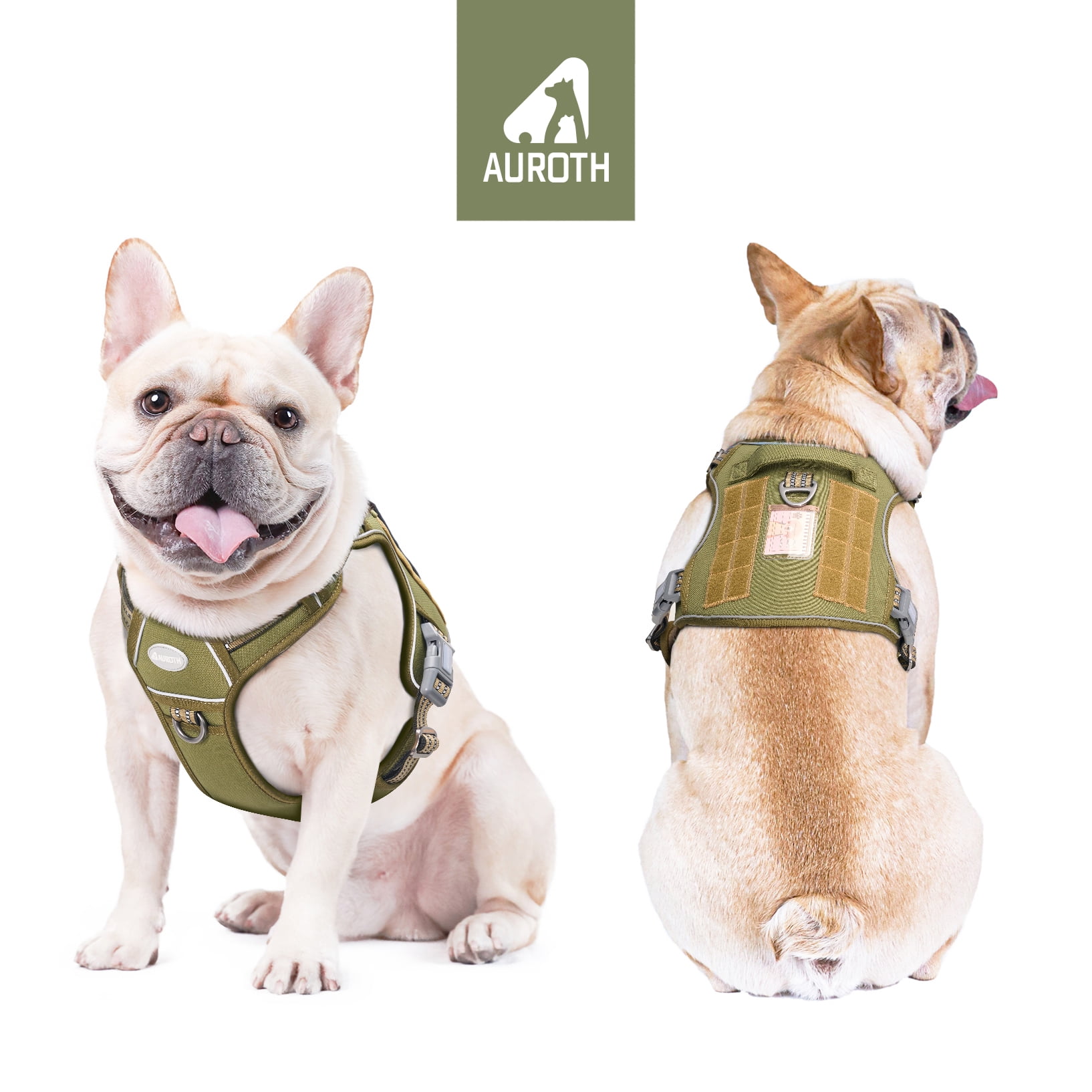 Auroth No Pull Dog Harnesses for Small Dogs, Adjustable Easy on Puppy ...