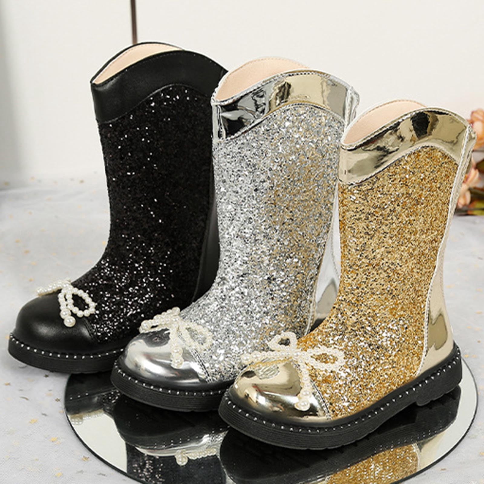 Auroural Big Girls Boots Size 1 Leather Girls Winter Boots Fall And ...