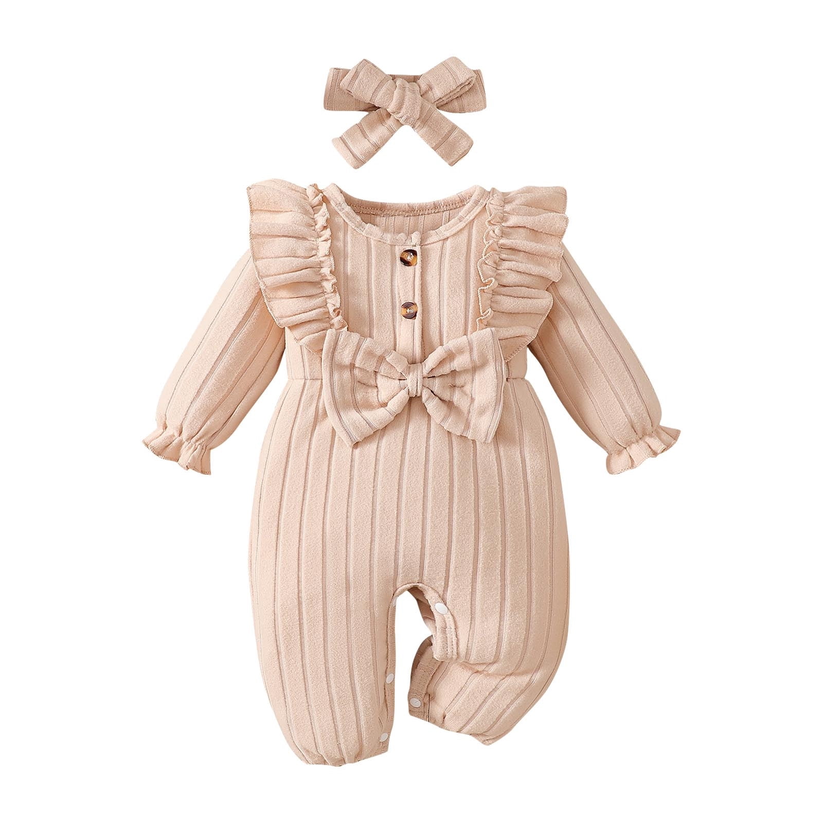Auroural 3-6 Month Girl Clothes Children's Flannel Round Neck Sleepwear ...