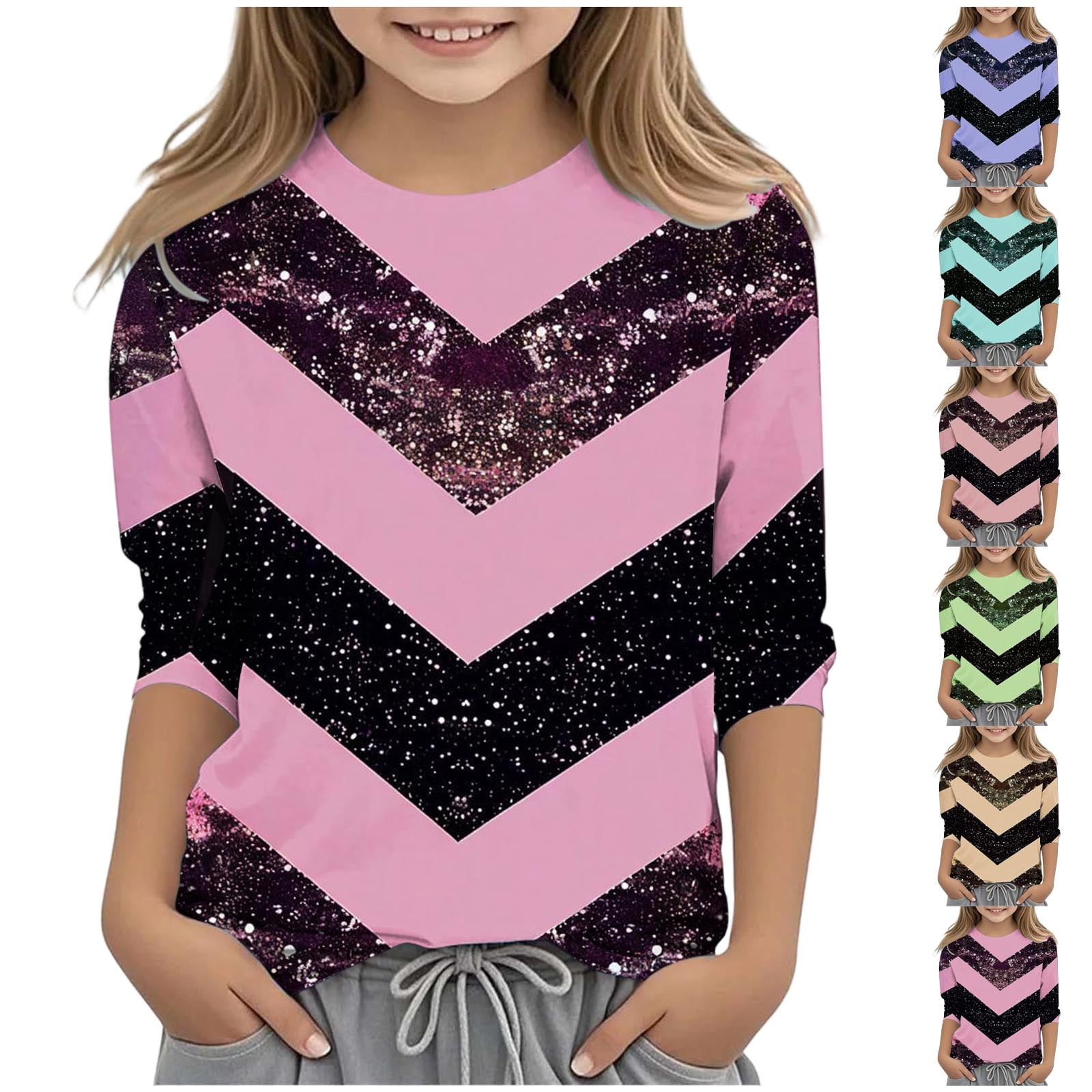 Auroural Children's Long Sleeve Tops Boys Girls Orange Festival Casual ...