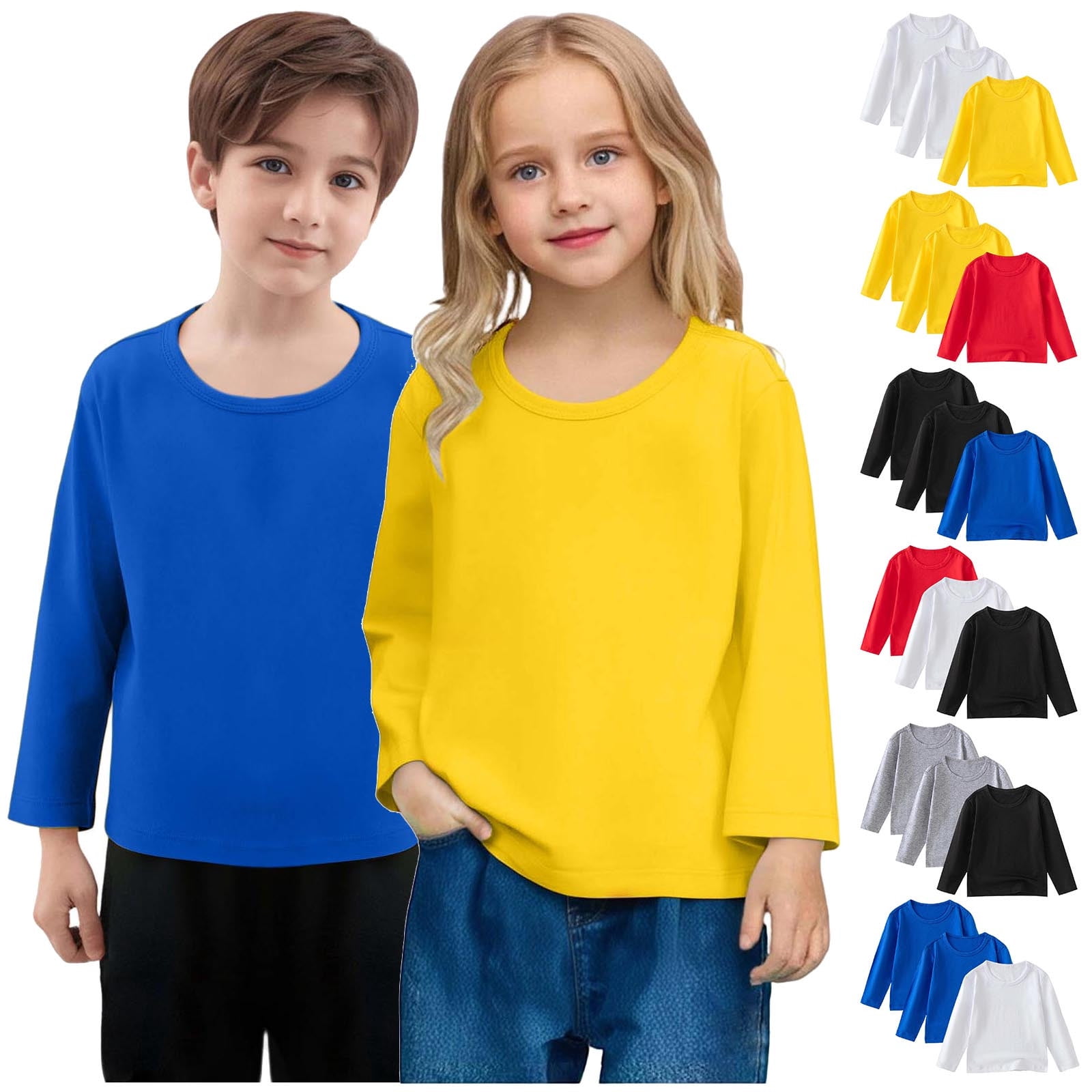 Auroural Children's Long Sleeve Tops Toddler Kids Boys Fashion Cute ...