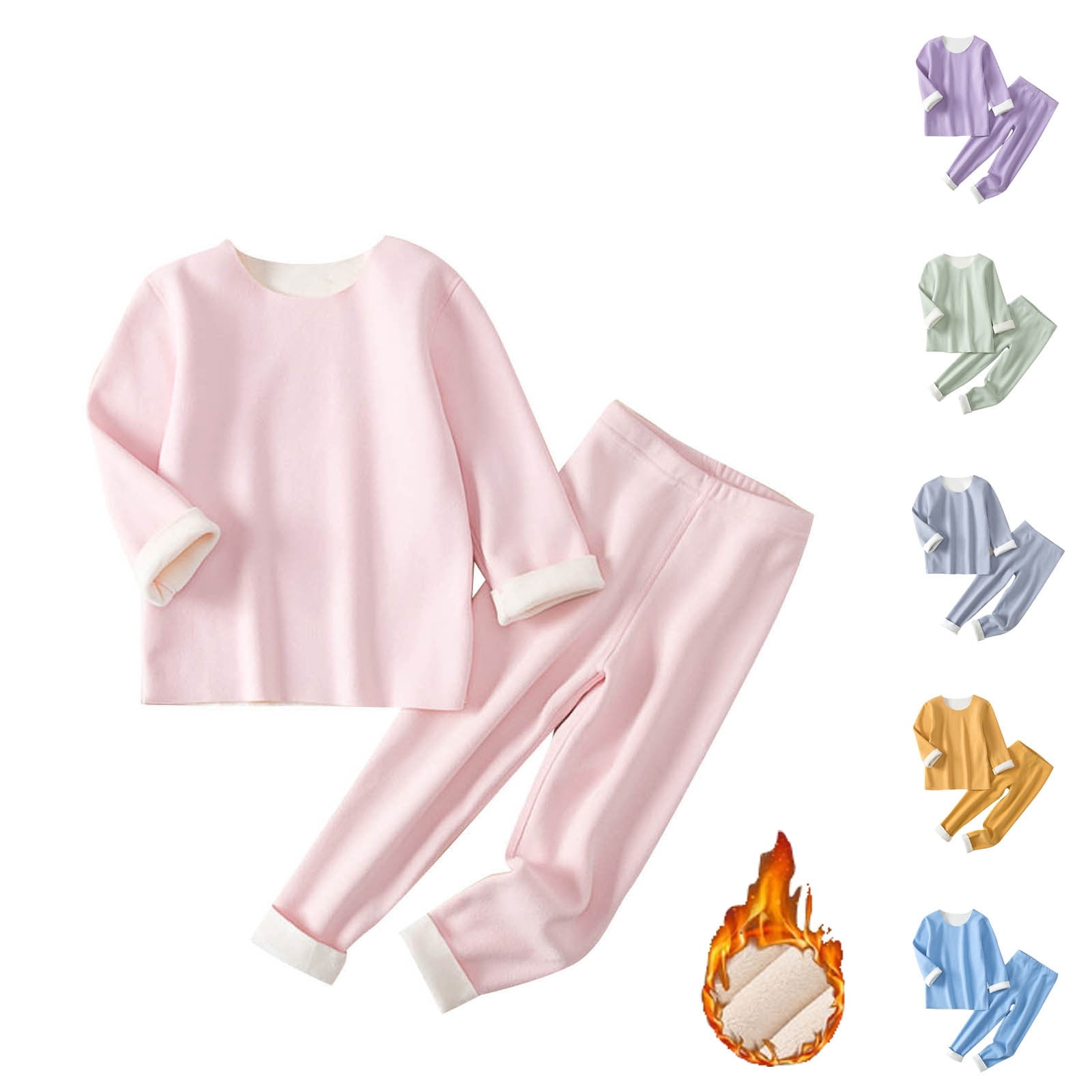 Auroural Girls Clothes Sets Boys Clothes Sets Children's Solid Color ...