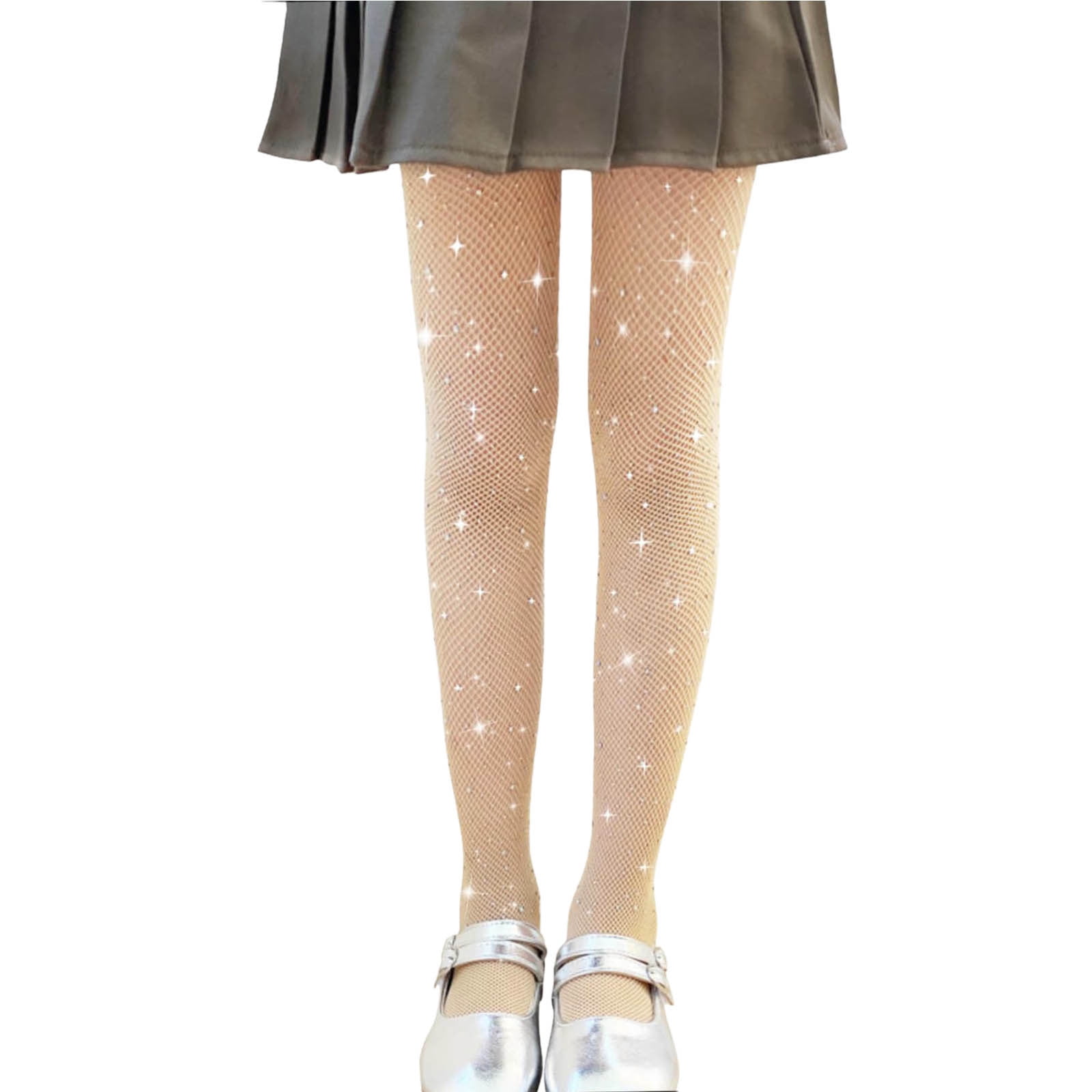 Auroural Girls Fishnet Tights Size 10-12 Children's Girl Solid Color ...
