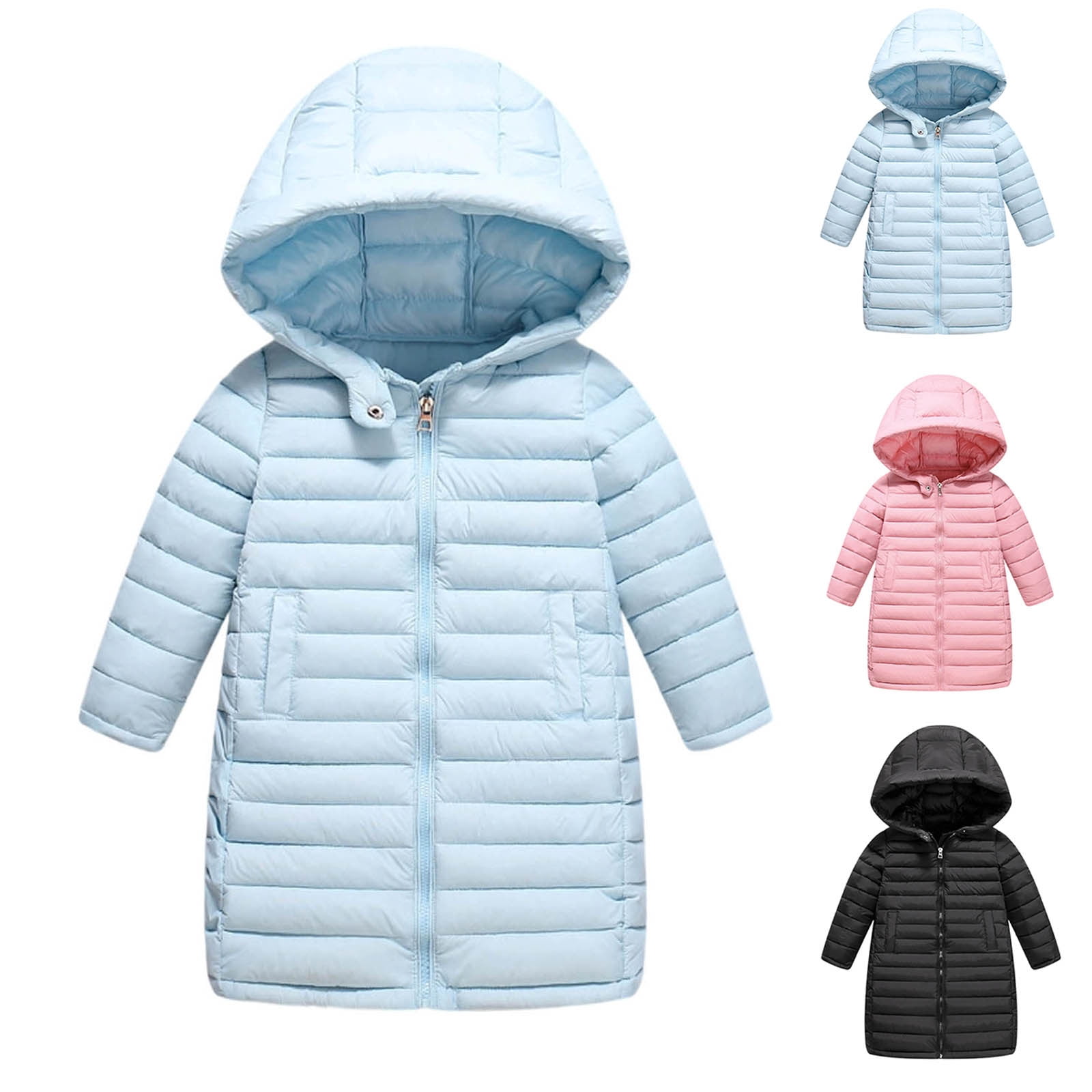 Auroural Girls Jackets Size 7-8 Girls Winter Coat Size 8 Girls' Hooded ...
