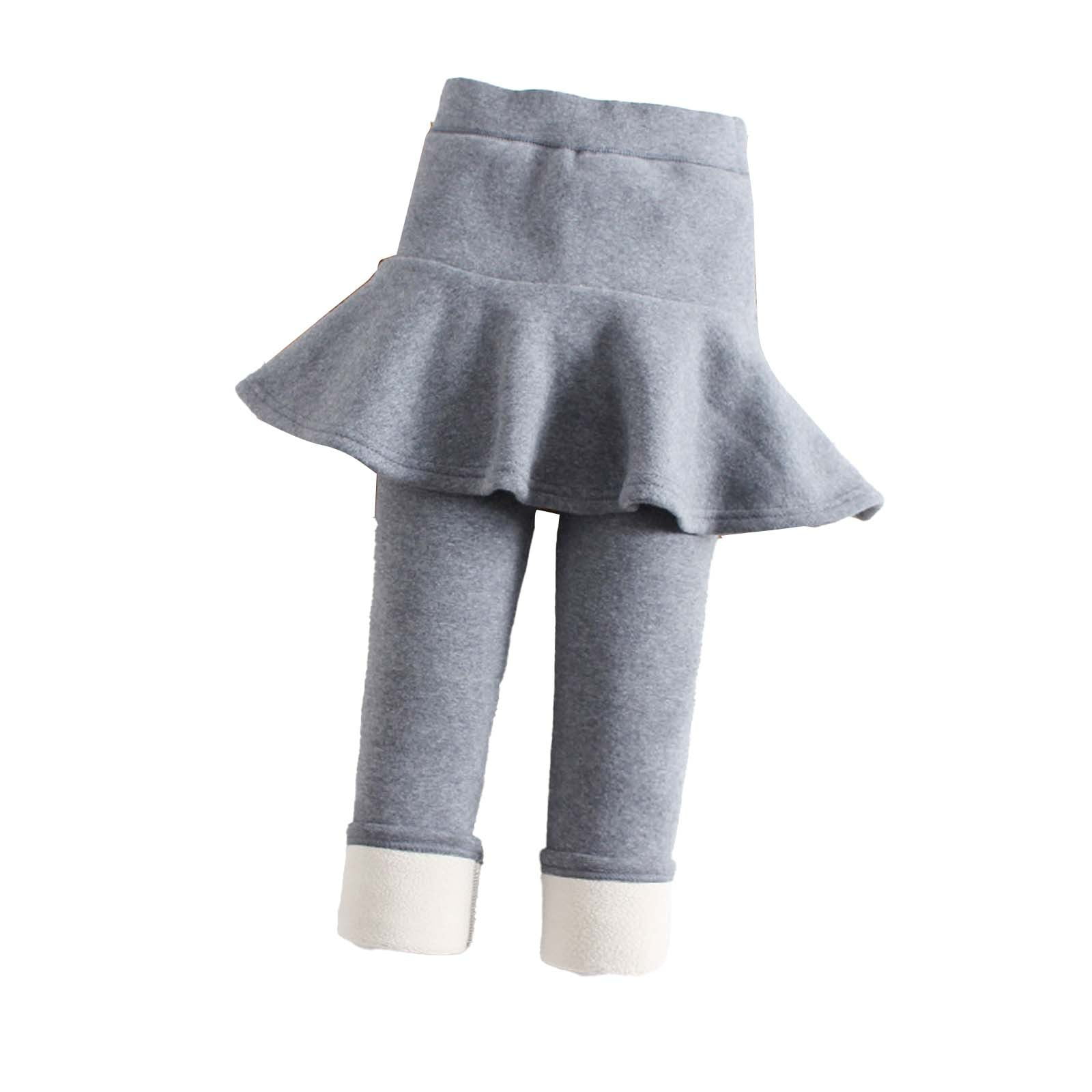 Auroural Girls Leggings Ruffle Skirt School Uniform Pants Kids Clothes ...