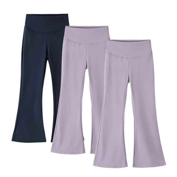 Auroural Girls Leggings Size 10-12 Girls' Flared Pants High Waisted ...