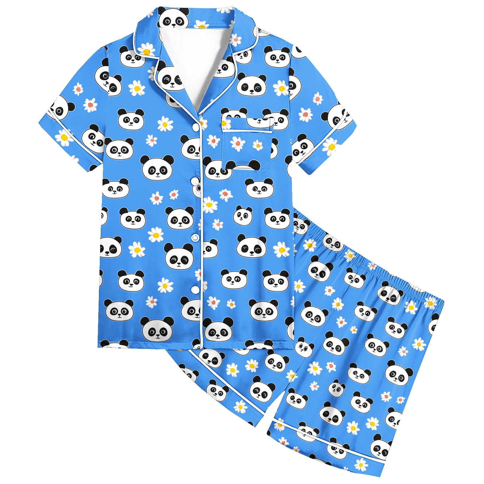 Auroural Girls Pajamas Size 8 Kids Pajama Pants Girls Button Front ...