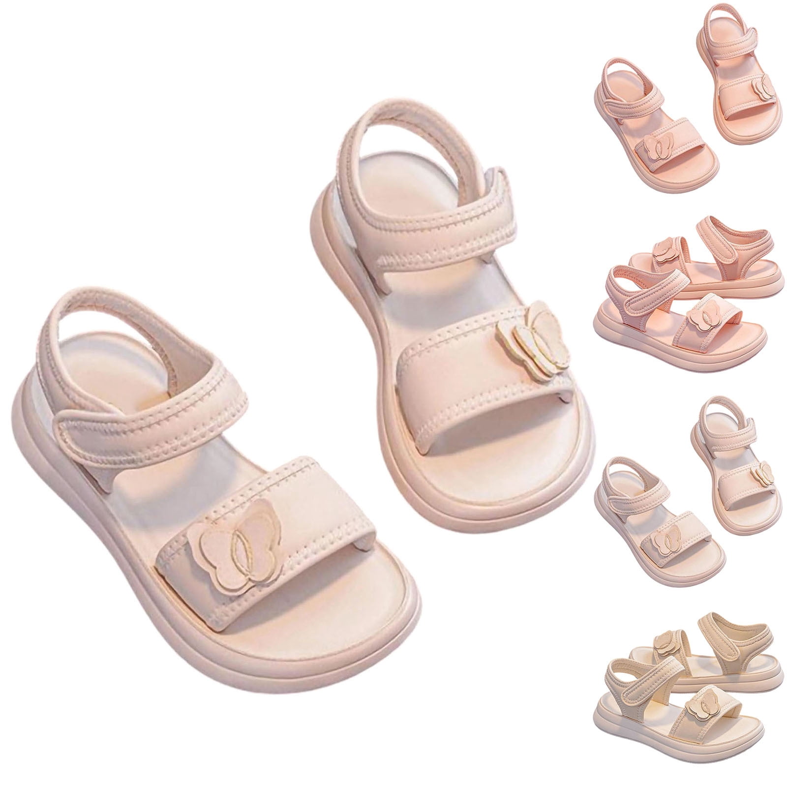 Auroural Girls Sandals Outdoor Beach Open Toe Casual Summer Shoes for ...