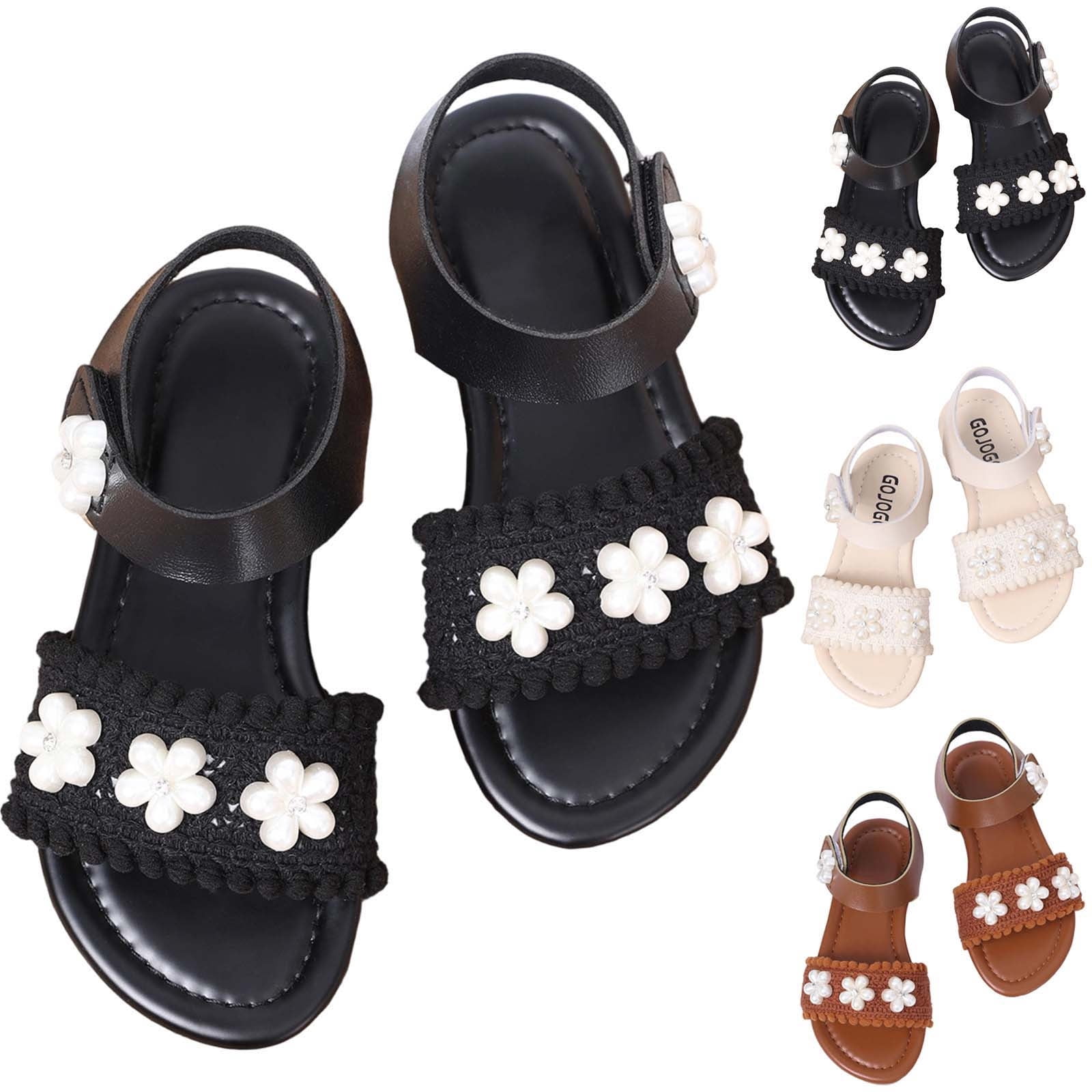 Auroural Girls Sandals Outdoor Beach Open Toe Casual Summer Shoes for ...