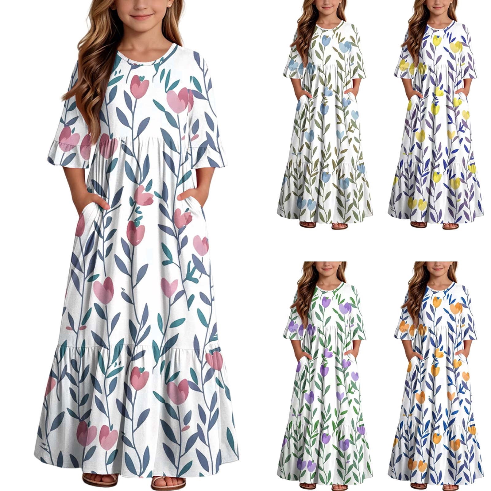LOOK! Auroural toddler girls princess dresses 5t Girls Summer Casual ...