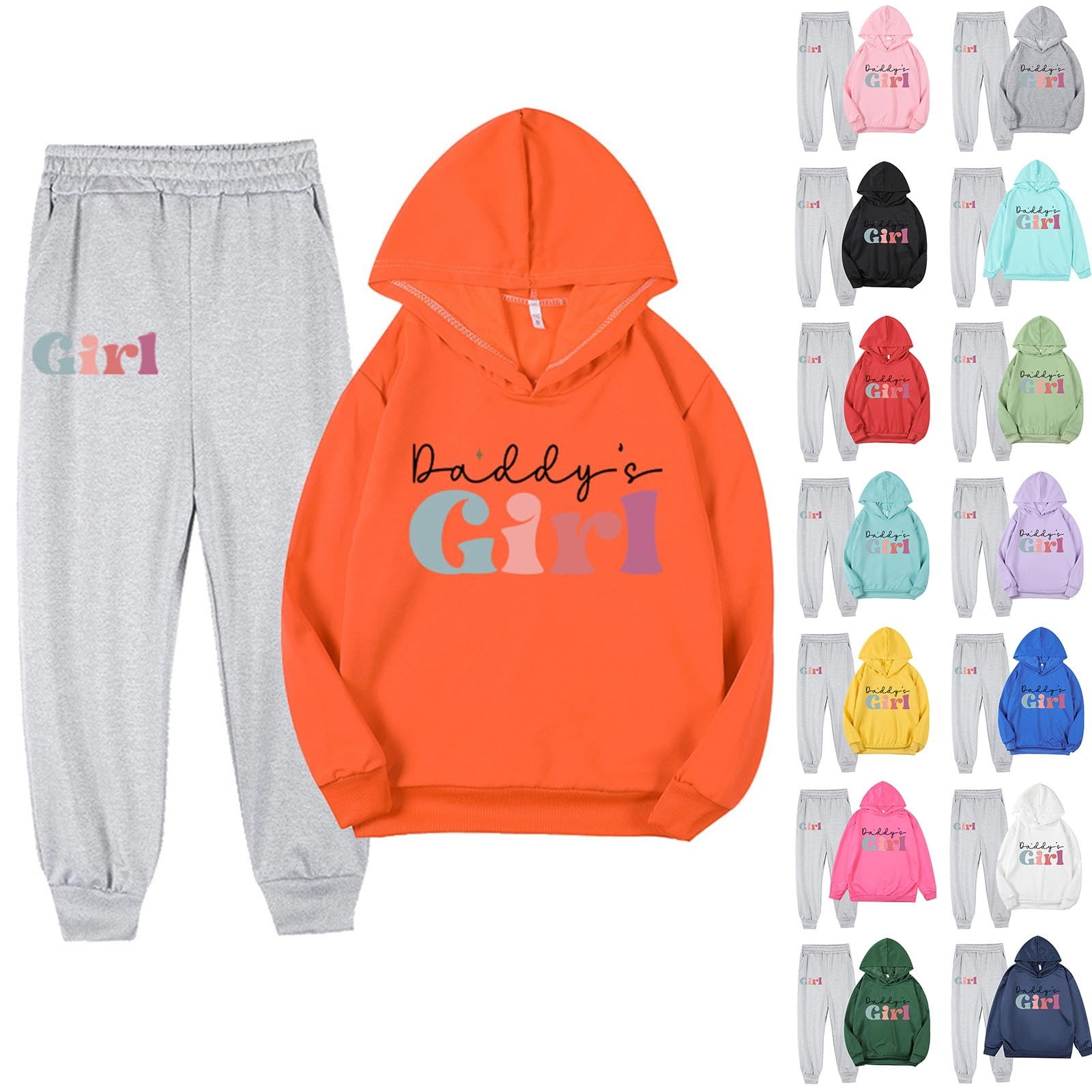 Auroural Girls Sweatsuits 2pcs Sets Size 7 Children's Long Sleeved ...