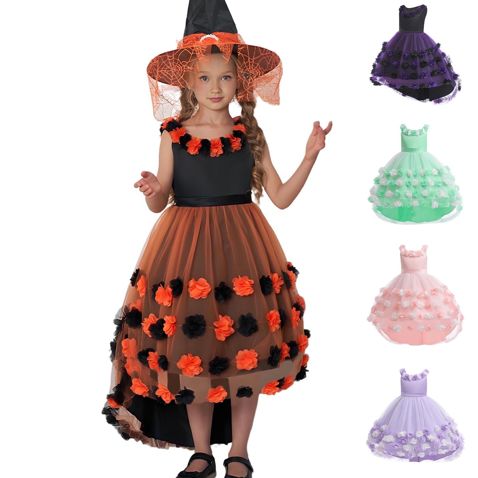 Auroural Holiday Party Dresses Girl's Dress Sleeveless Exquisite Three ...