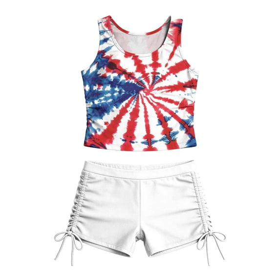 Auroural Girls 2 Piece Swimsuits Tankini Kids Girls Independence Day ...