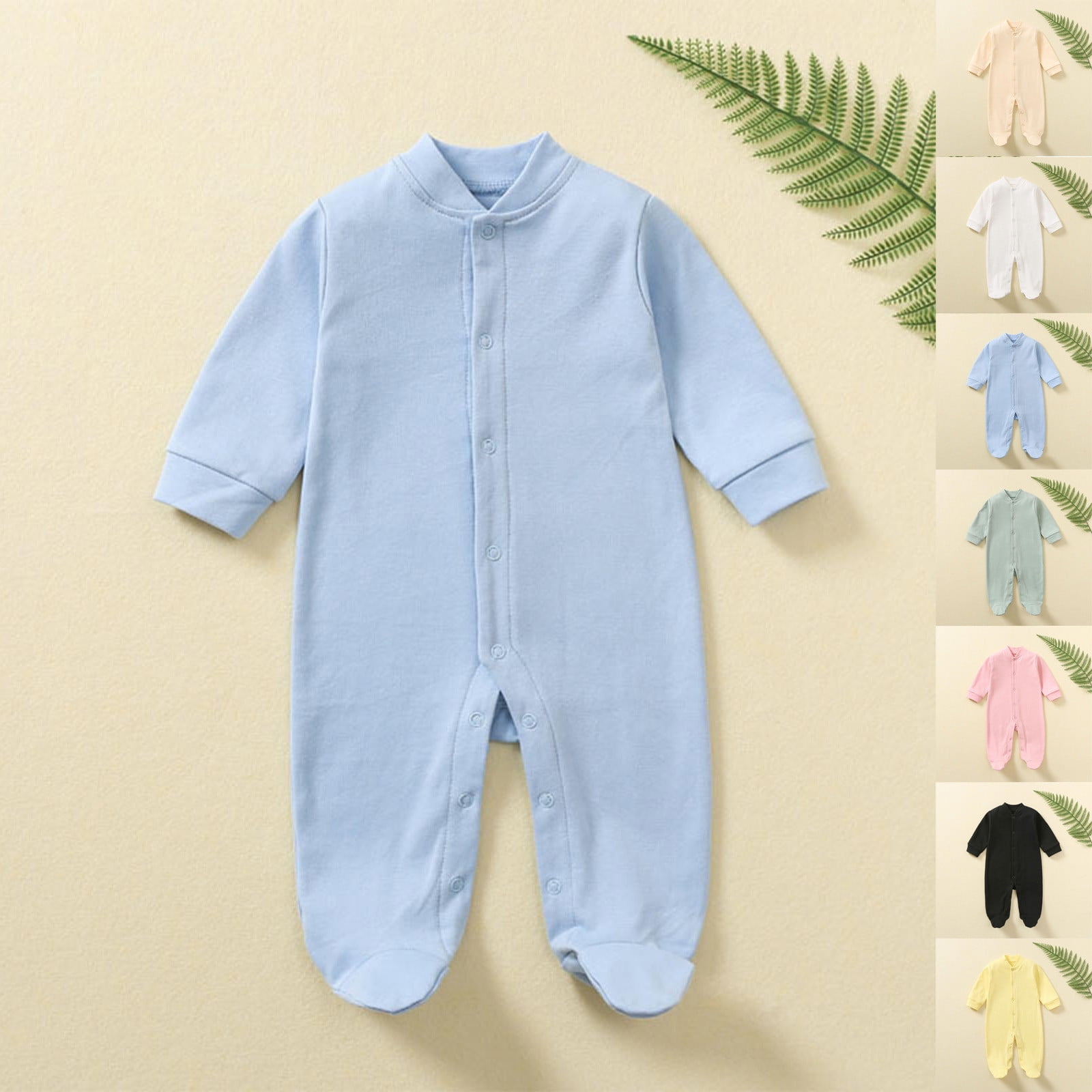 Auroural Onesies 0-3 Months Girl Cotton Toddler Baby Girls Boys Long ...