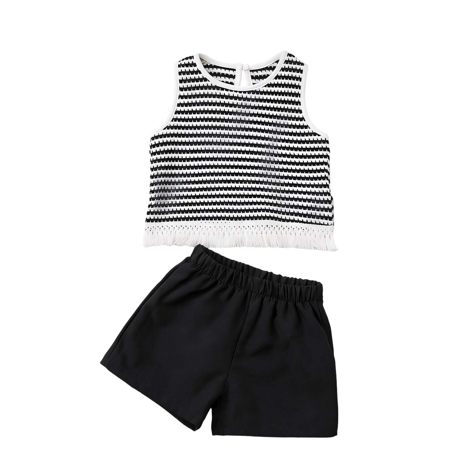 Auroural girls clothes size 6 outfits Children's Summer Solid Color ...