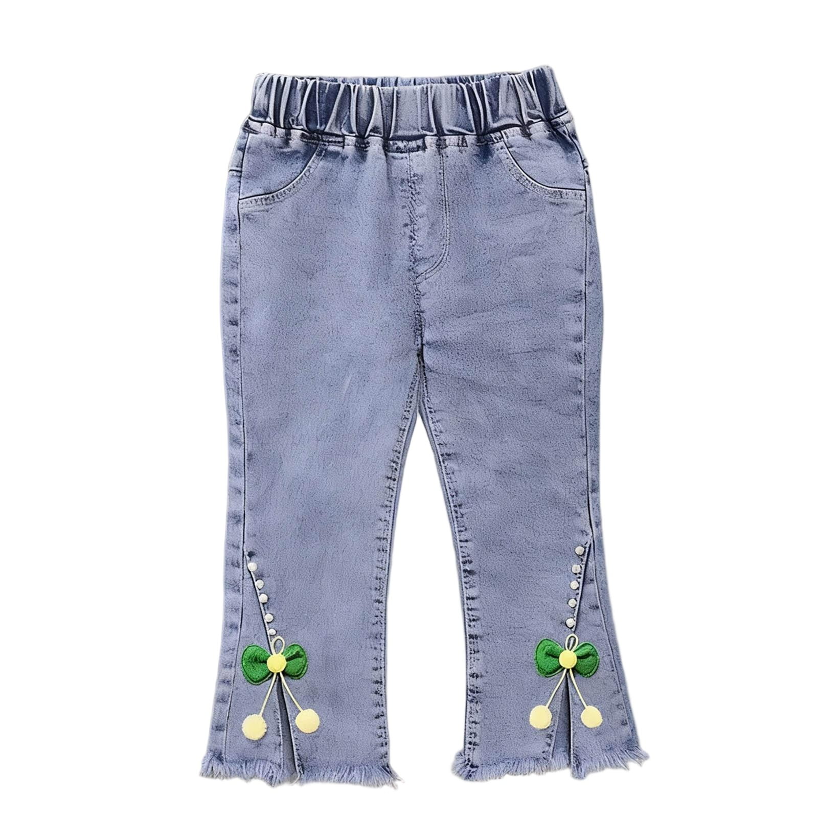 Auroural Toddler Girls Jeans under $5 2T Girls Pants Children's Pants ...