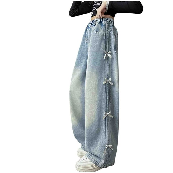 Auroural Girls Baggy Jean Size 10 Children's Jeans Girls Jeans with ...