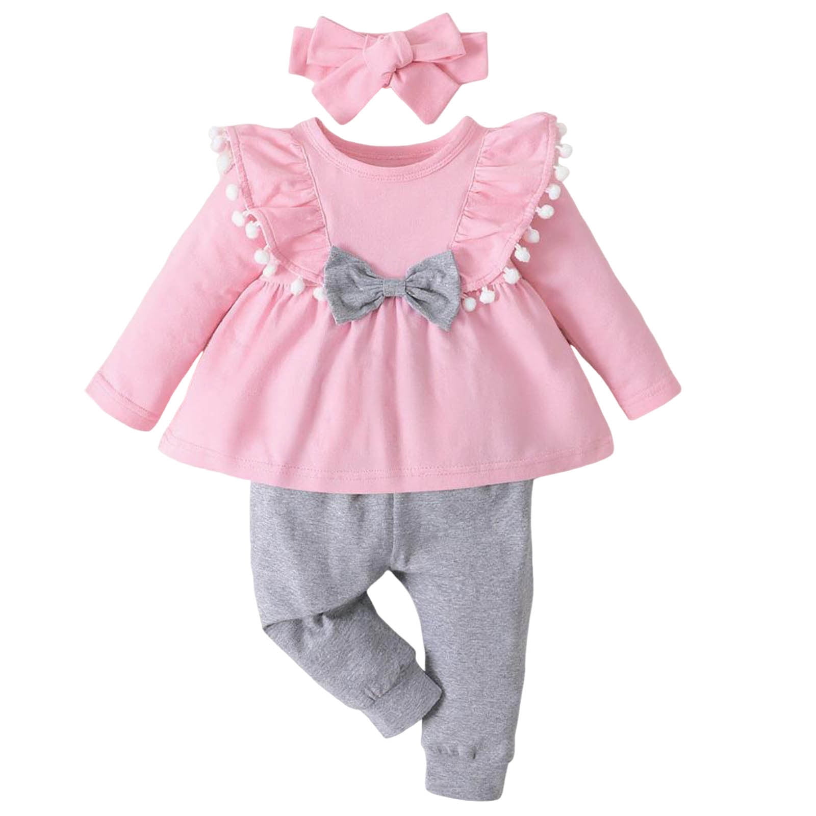 Auroural Matching Kids Outfits Long Sleeve 2T Girl Clothes Outfit Sets ...