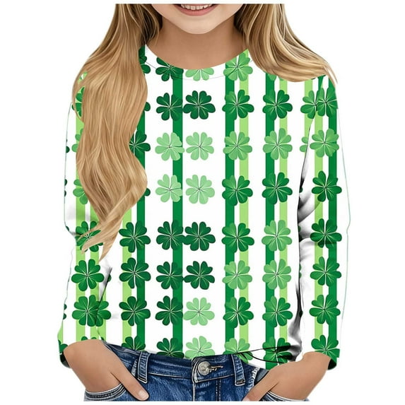 Auroural Toddler Girl Clothes 3T Shirt Children's St. Patrick Print ...