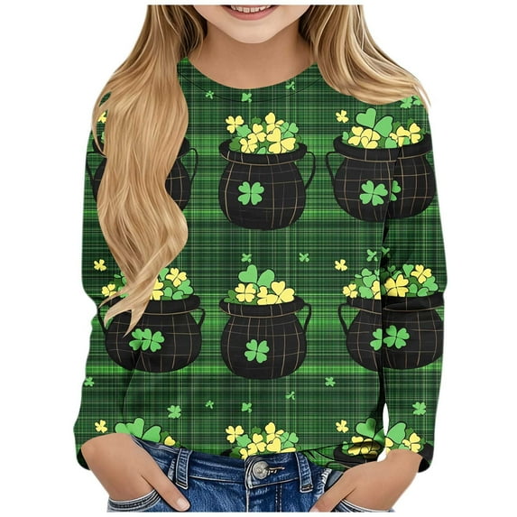 Auroural Toddler Girl Clothes 5T Long Sleeve Children's St. Patrick ...