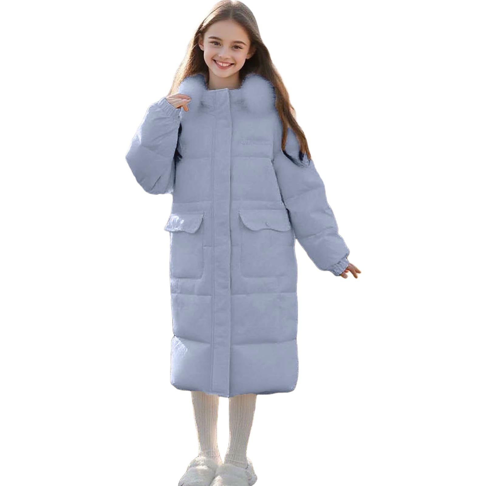 Auroural winter jackets for girls boys Children's Solid Color Daily ...