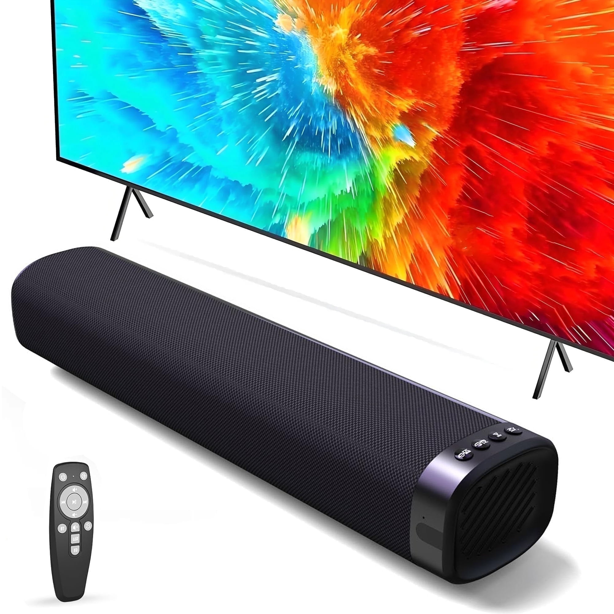 BURUFY Sound Bar for TVs, HDMI ARC Surround Sound, 50W HiFi Bluetooth ...