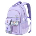 Aursear Girl's School Backpack, Purple, Kid's Large Capacity Bookbag ...