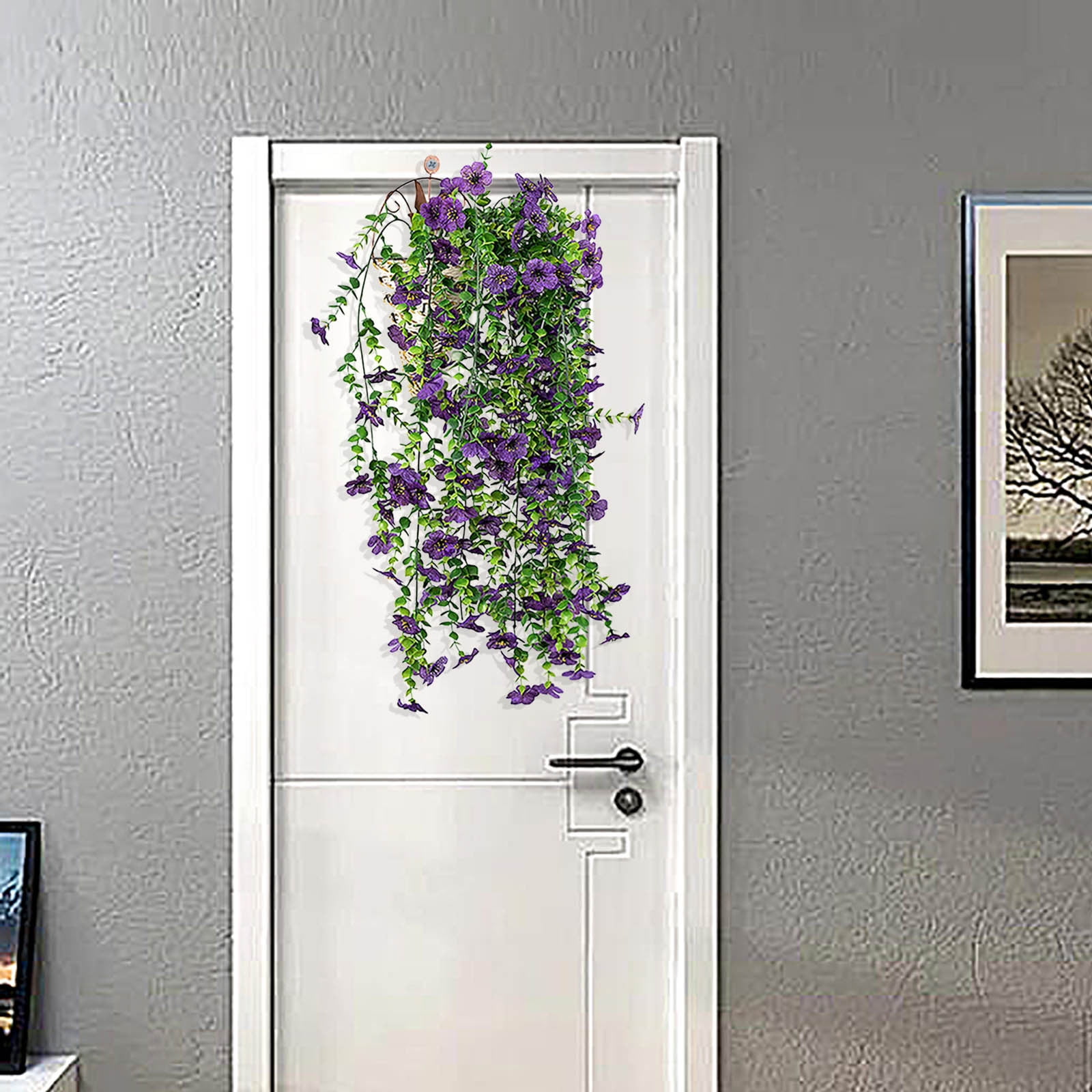 Aursykel Artificial Hanging Vines Orchid Decoration for Home Garden ...