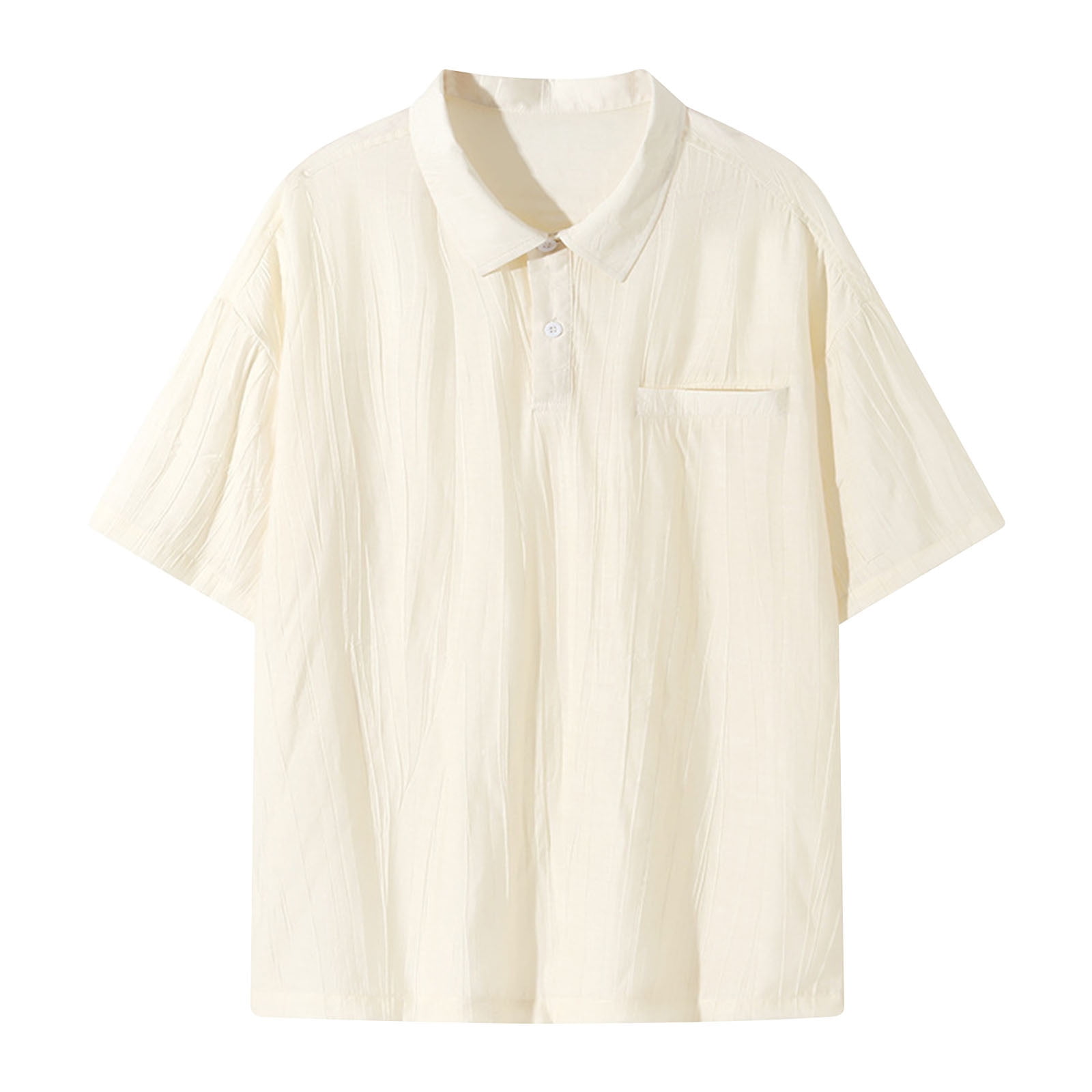 Aursykel Big and Tall Shirts Men's Casual Button Shirt with Pockets ...