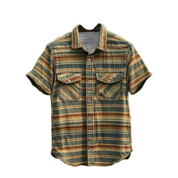 Aursykel Big and Tall Shirts for Men Casual Short Sleeve Collared Shirt ...