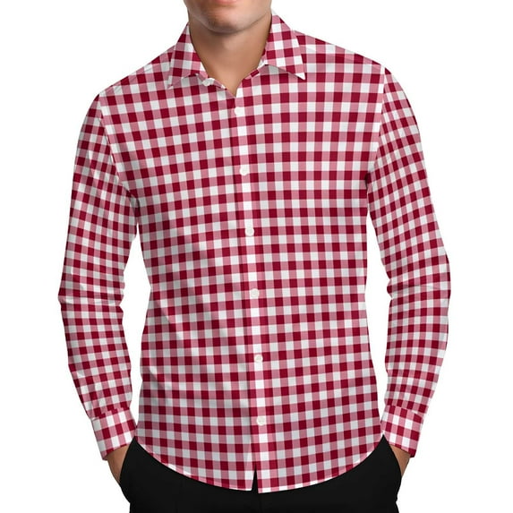 Aursykel Big and Tall Shirts for Mens Casual Plaid Shirt Long Sleeve ...