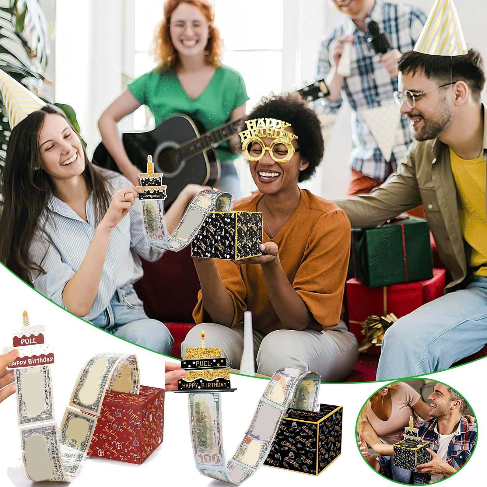 Aursykel Birthday Surprise Gift Box DIY Money Cash Holder with Happy ...